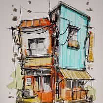 Online Course - Expressive Architectural Sketching with Colored Markers ...