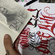 Curso online - Lettering para tatuajes (Caio Cruz) | Domestika