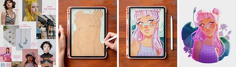 Curso online - Retrato de personajes estilo cartoon con Procreate (Cristina Gómez (adesignerlife ...