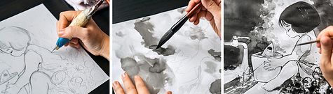 Online Course - India Ink Illustration with Japanese Influence (Mika ...