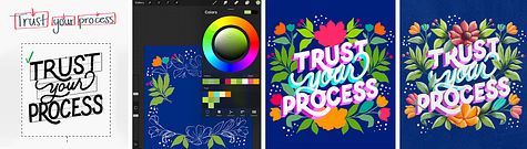 Online Course - Floral Lettering with Procreate (Bren Navarro) | Domestika