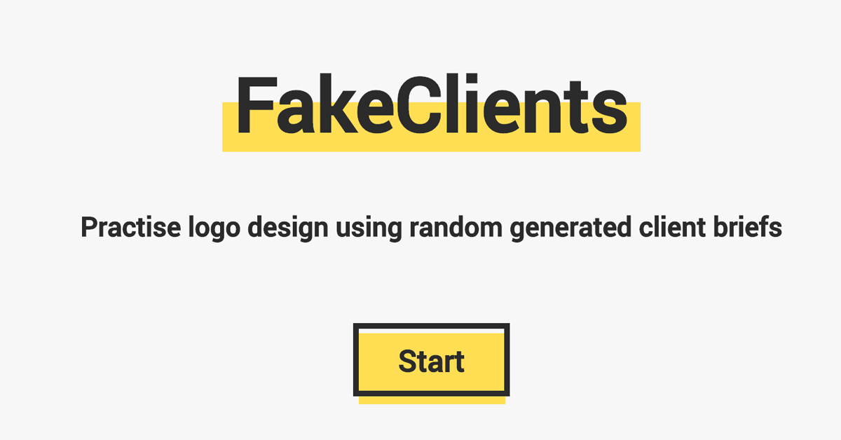 Fake clients: un generador de briefings para logotipos | Domestika
