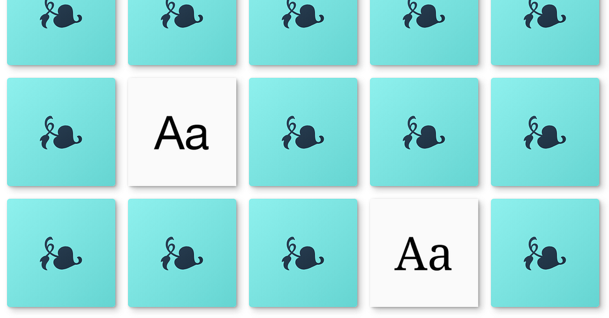 Un juego de memoria tipográfica | Domestika