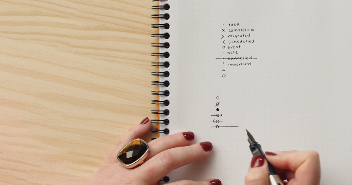 Bullet Journal Tutorial: How to Use Basic Symbols | Domestika