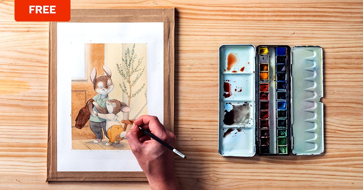 Free Download: Watercolor Illustration Exercises for Beginners | Domestika