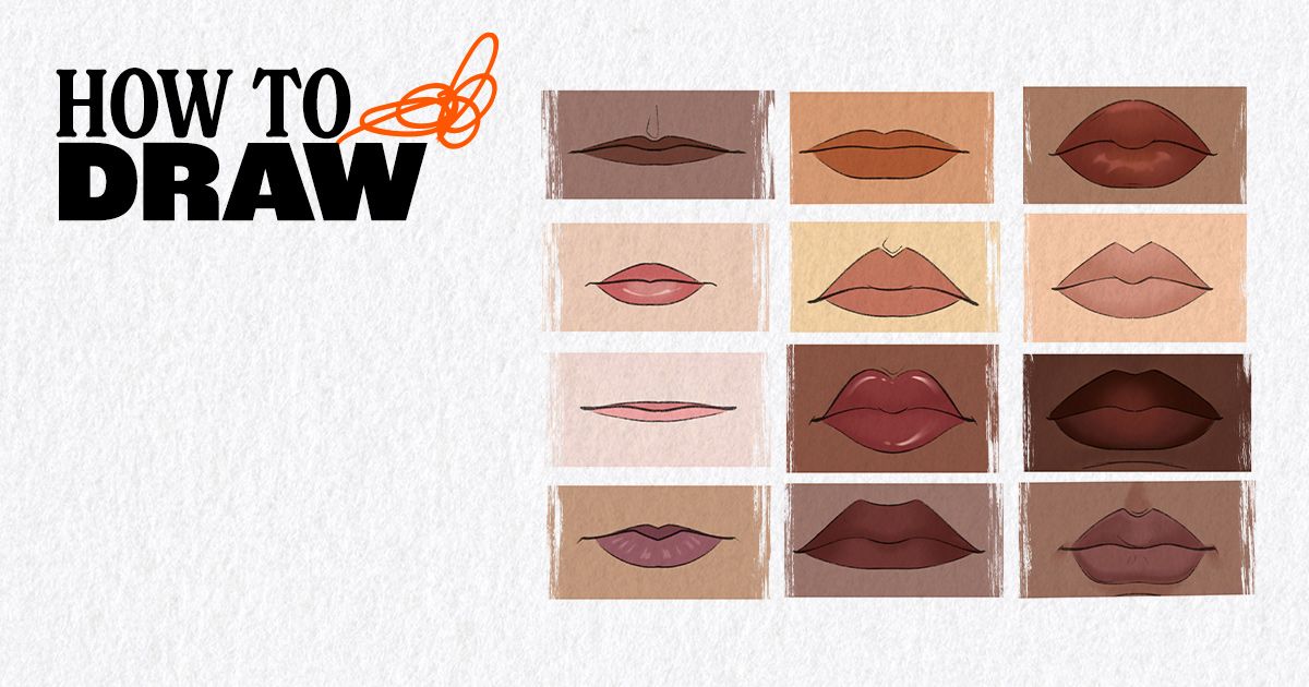 Drawing Tutorial: How to Draw Lip Shapes | Domestika