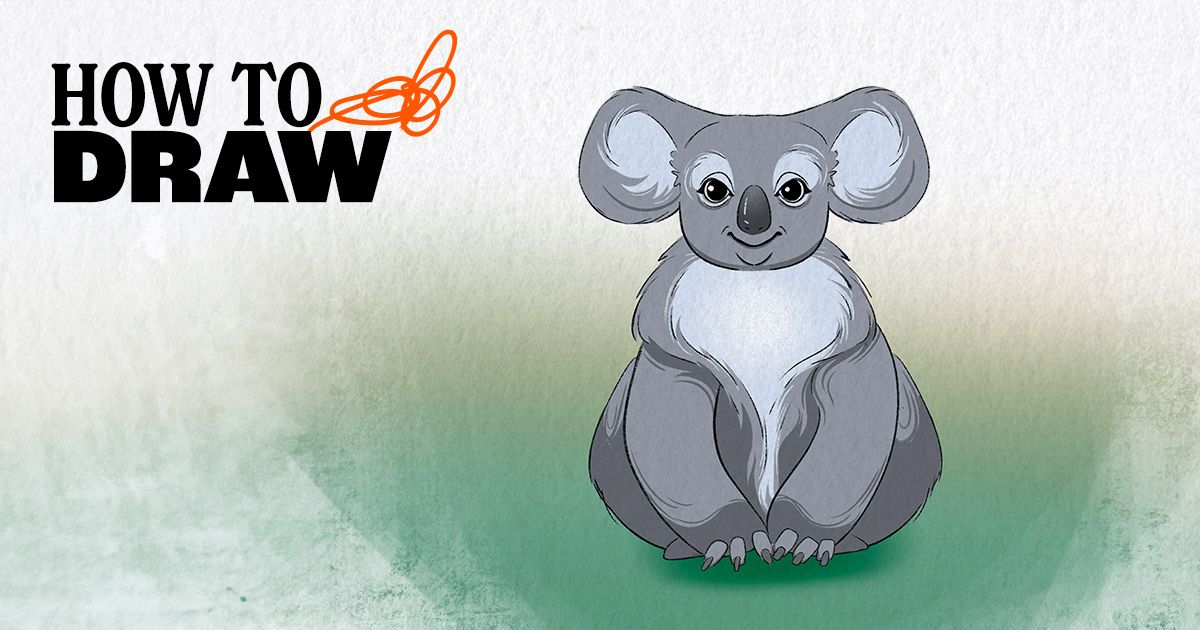 Free Tutorial: How To Draw A Koala | Domestika