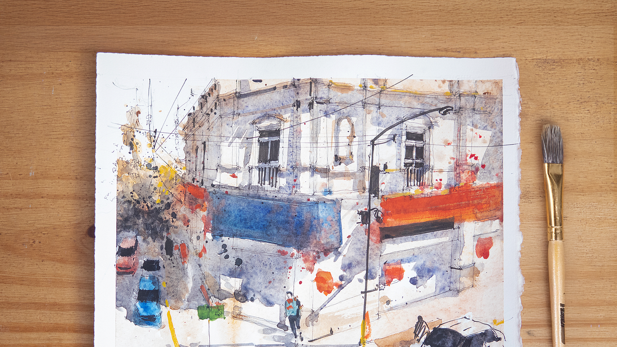 Free download: Exercises to practice drawing with 1 vanishing point ...