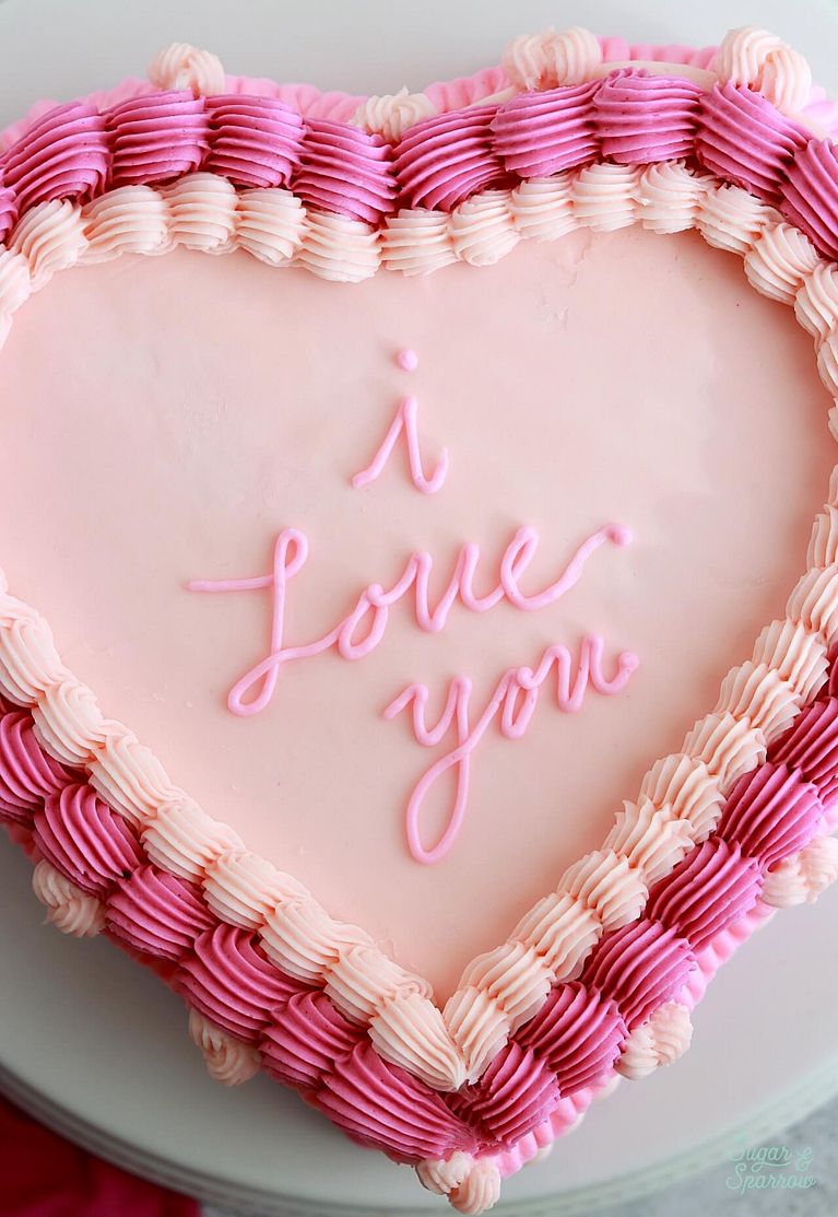heart cake decorating tutorial