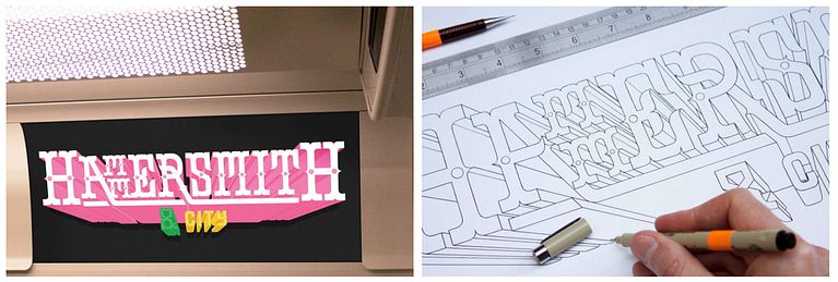 Lettering the underground, letras para el subsuelo londinense | Domestika
