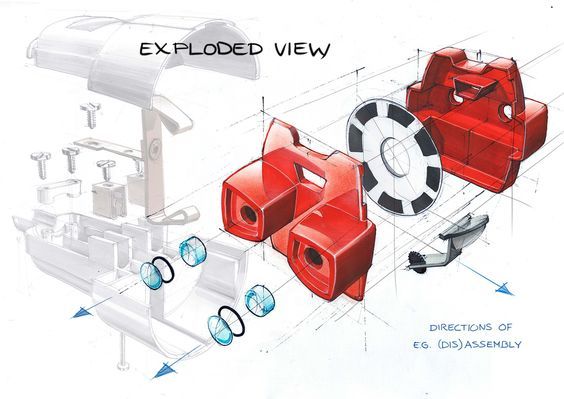 What Is Exploded View Drawing? | Domestika