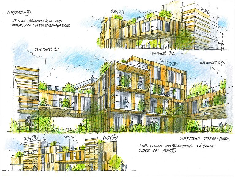 Random architectural, design and concept sketches. | Domestika