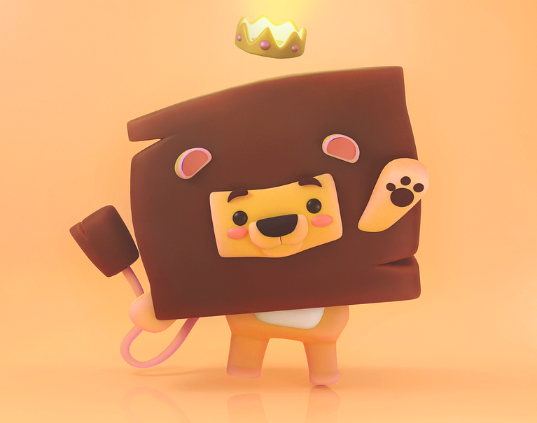 Leoncito 3D | Domestika