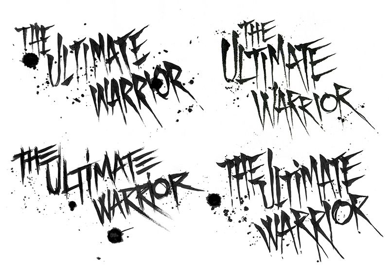 ultimate warrior drawing easy