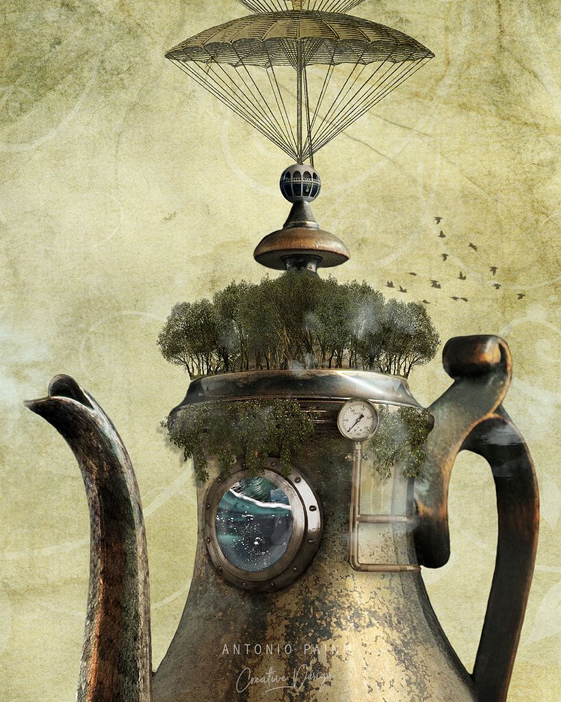 steampunk teapot