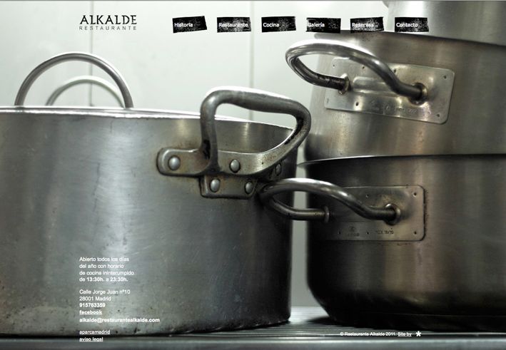 Web Restaurante Alkalde | Domestika