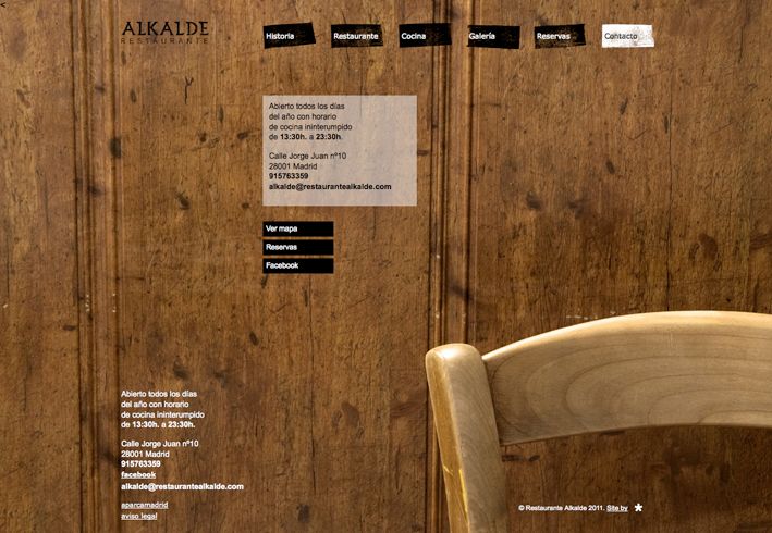 Web Restaurante Alkalde | Domestika