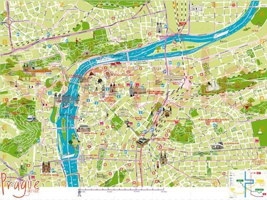MAPA TURÍSTICO DE PRAGA | Domestika