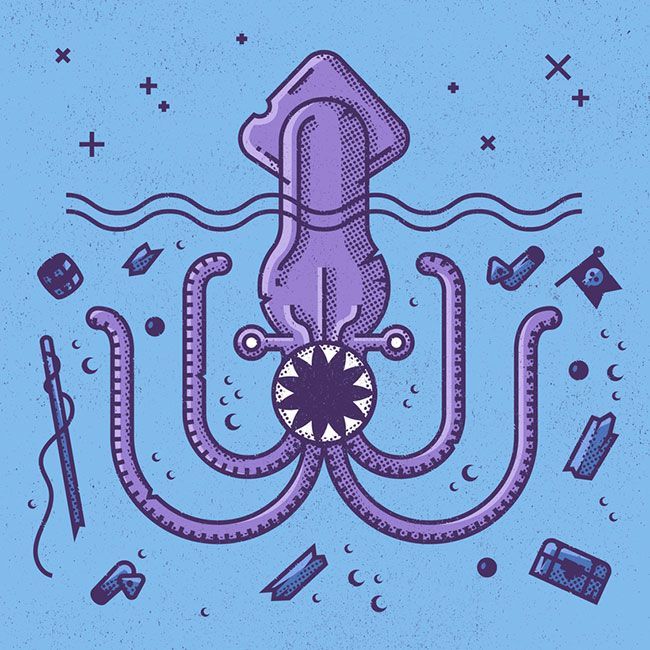 Enisaurus y su bestiario mitológico ilustrado | Domestika