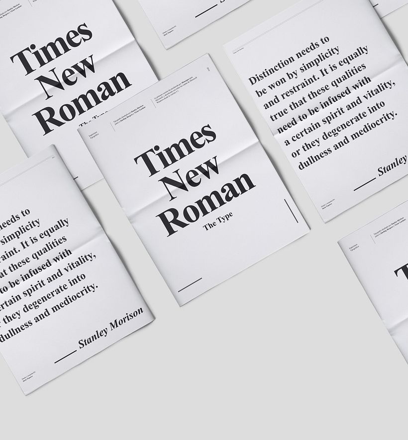 Times New Roman | Specimen | Domestika
