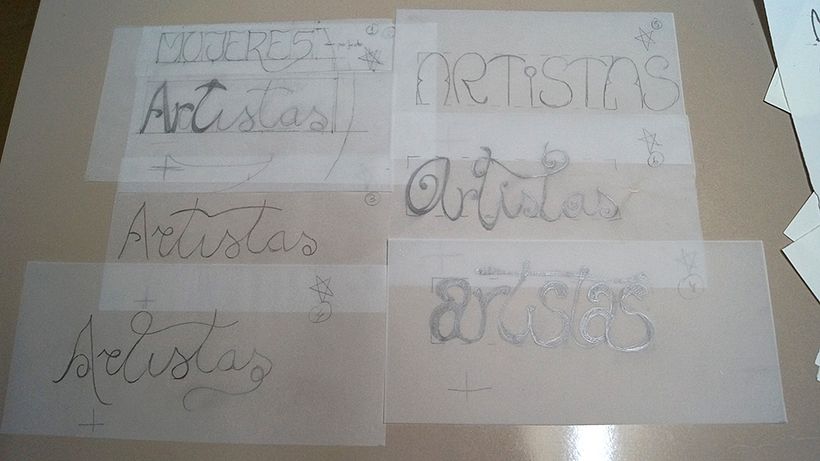 Mi Proyecto del curso 'Lettering': Mujeres Artistas | Domestika