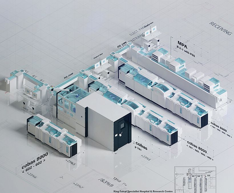 Roche Days: Total Lab Automation in 3D | Domestika