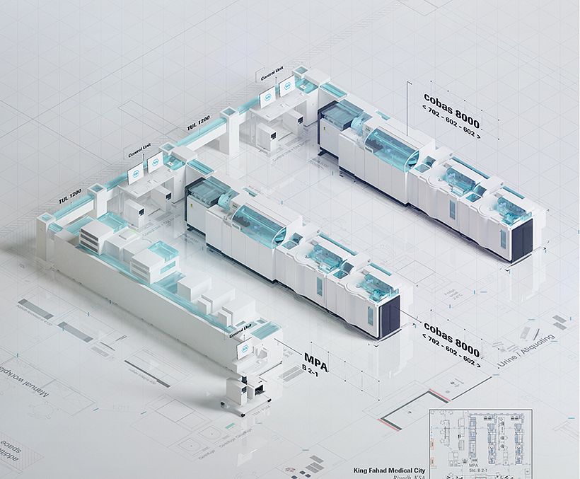 Roche Days: Total Lab Automation in 3D | Domestika