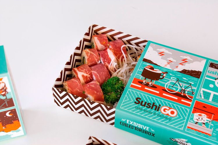 SUSHI GO PACKAGING | Domestika
