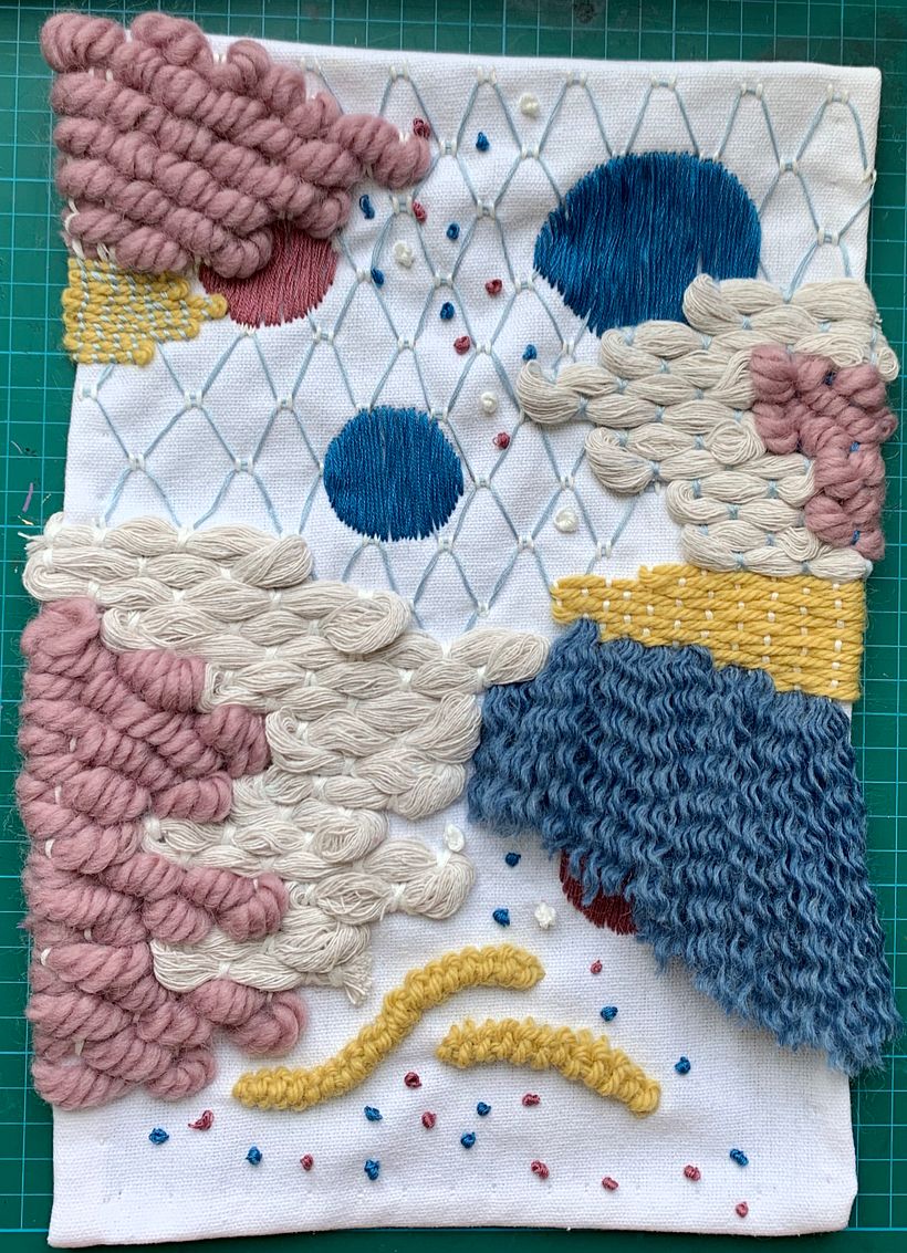 My project in Embroidered Tapestry Creation course | Domestika