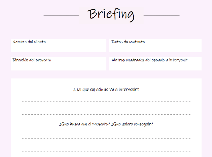 Descarga gratis una plantilla de brief para proyectos de diseño de ...