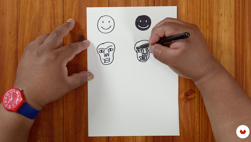 Practical Exercise: Freehand Negative Drawing | Domestika
