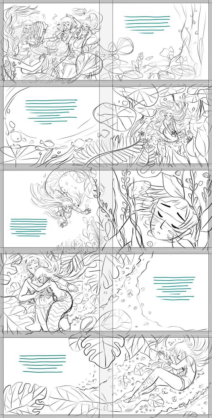 La Sirenita del Amazonas, Ilustración digital para cuentos infantiles ...