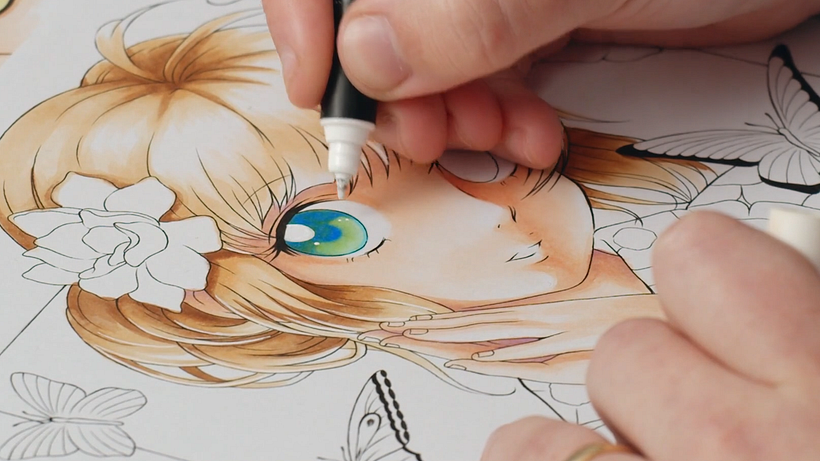 Manga Tutorial: Give Eyes Color and Sparkle | Domestika