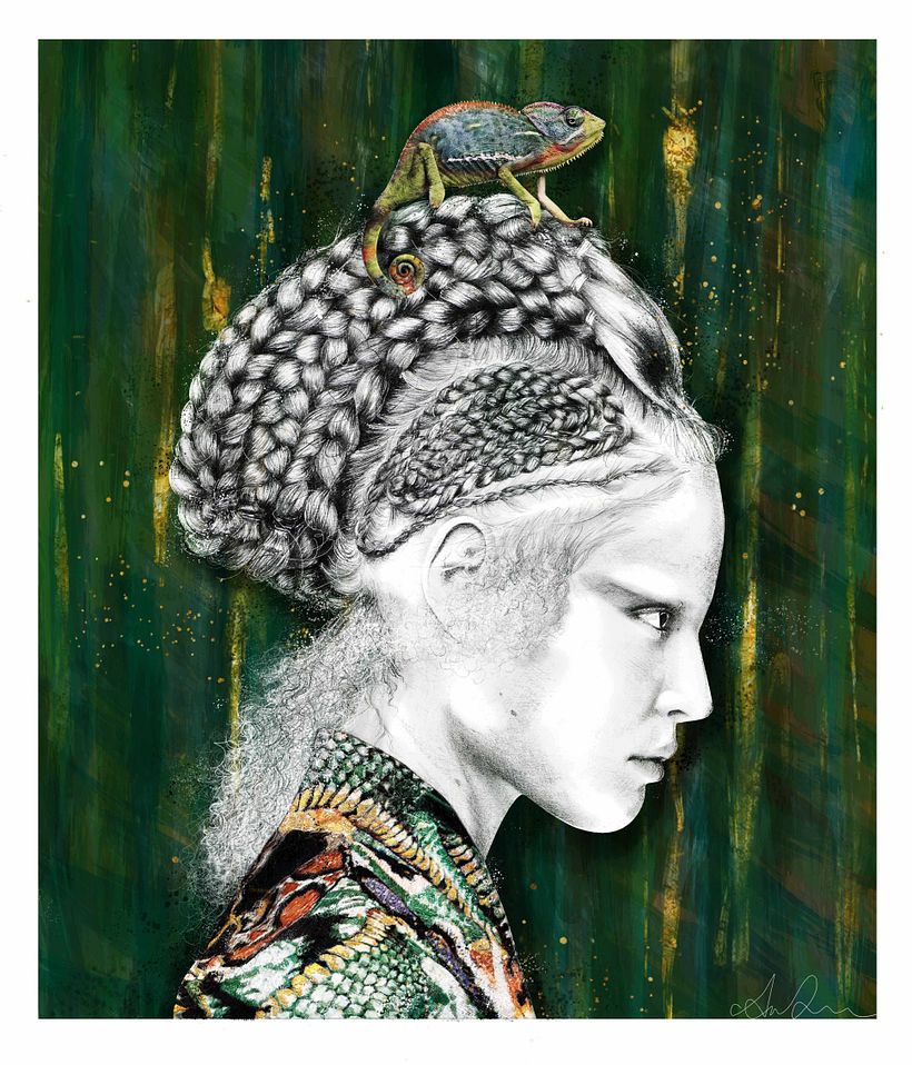 Conoce a Amy Pearson y sus hermosos retratos ilustrados | Domestika