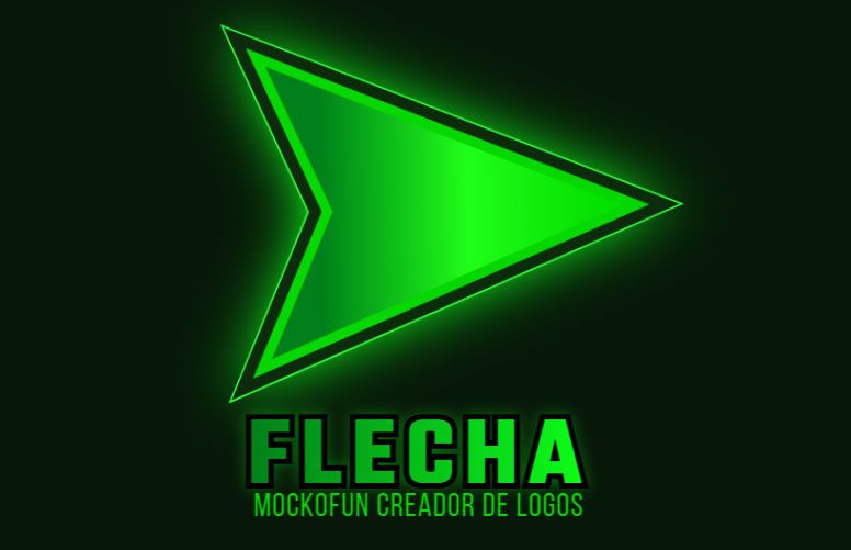 Emblema De Flecha Verde Haga Clic En La Flecha Y Toque Vector De