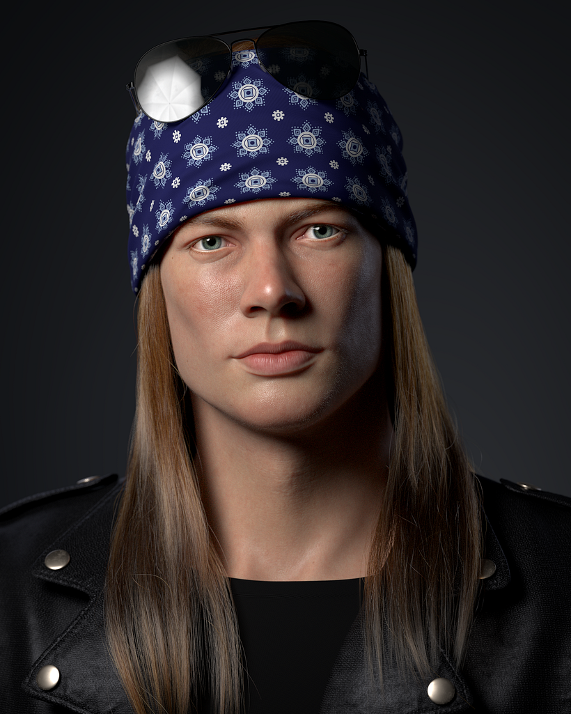 Axl Rose, 1987. | Domestika