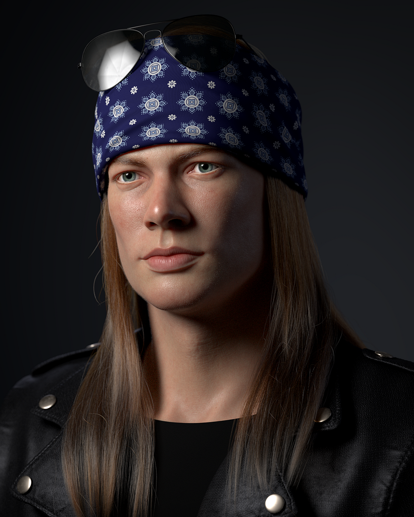 Axl Rose, 1987. | Domestika