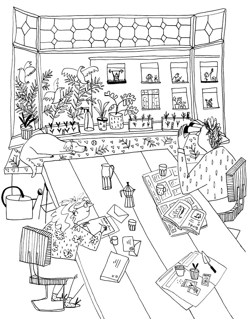 Adobe coloring page | Domestika