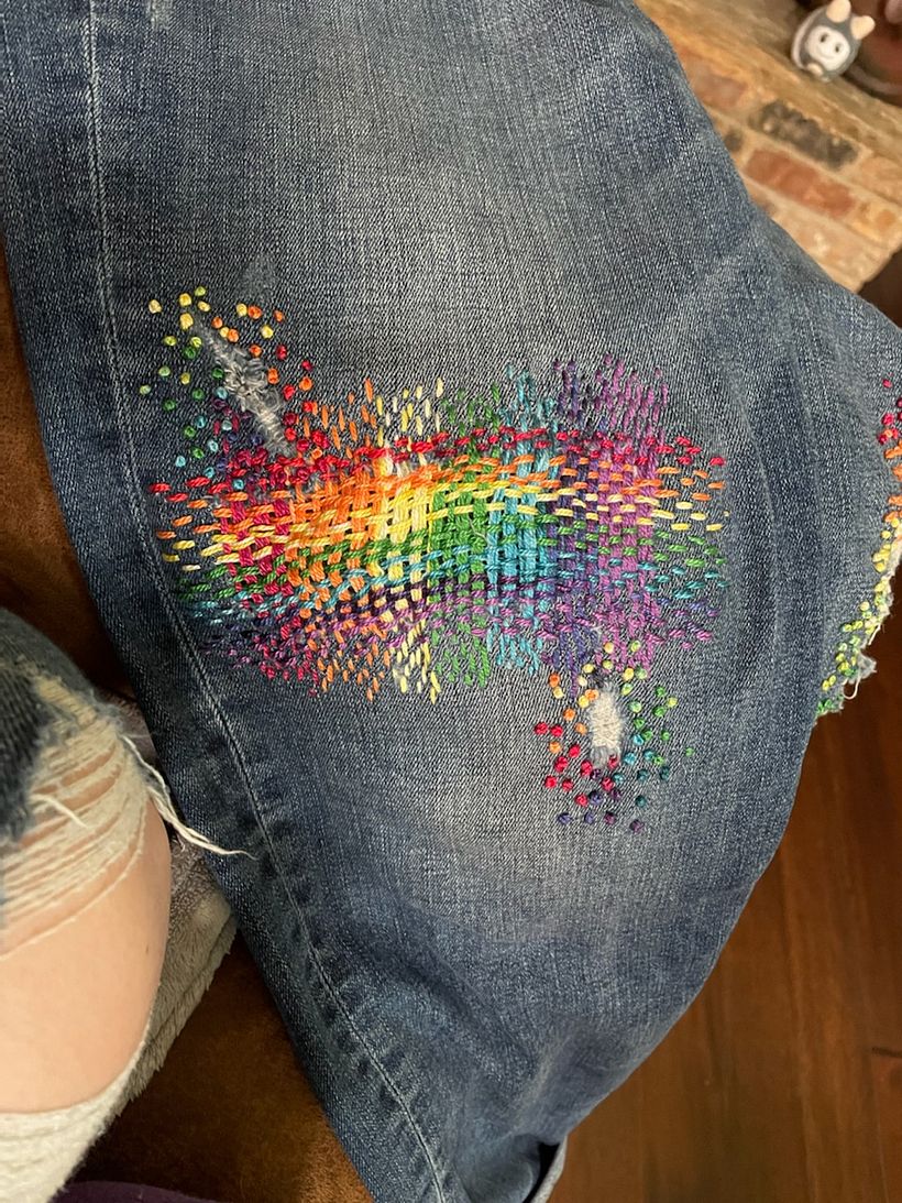 My project in Embroidery: Clothing Repair course | Domestika