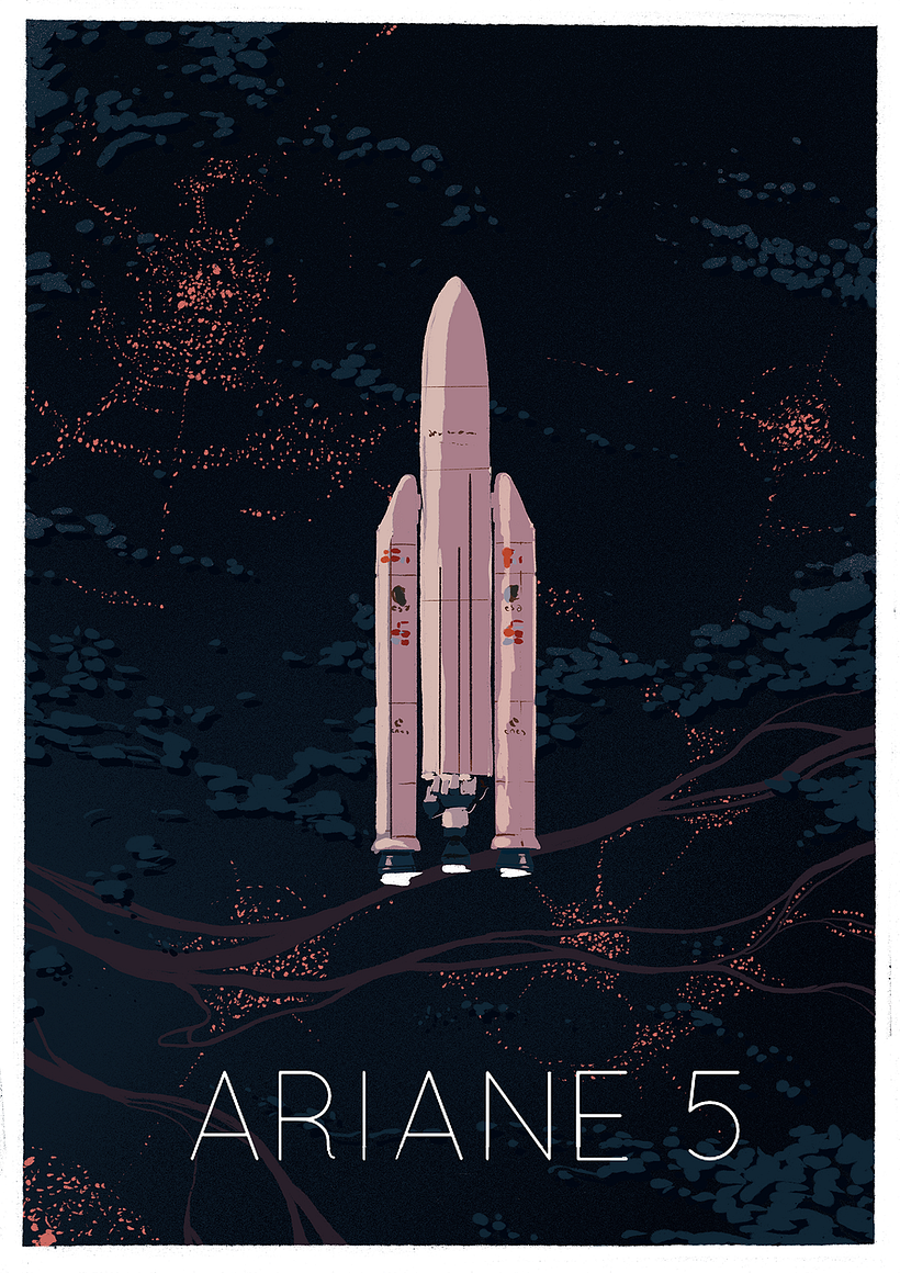 Ariane 5 poster | Domestika