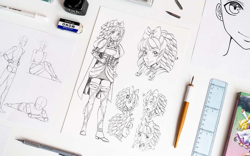 Essential Tools to Draw Manga Characters and Comics Easily | Domestika