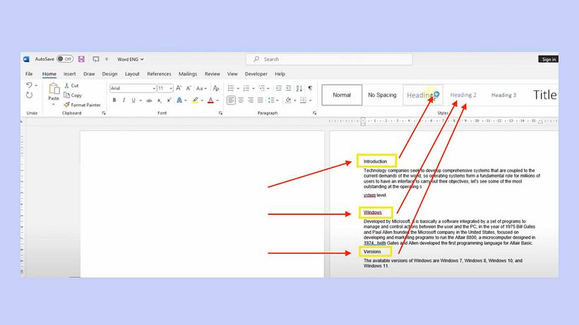 How to Make an Automatic Index in Word Step by Step | Domestika