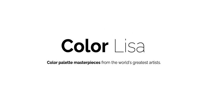 Colour Lisa: Meet the Colour Palettes Based on Famous Painters | Domestika