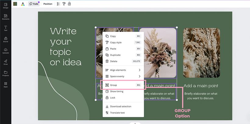Tutorial Canva: Cómo combinar dos elementos en Canva | Domestika