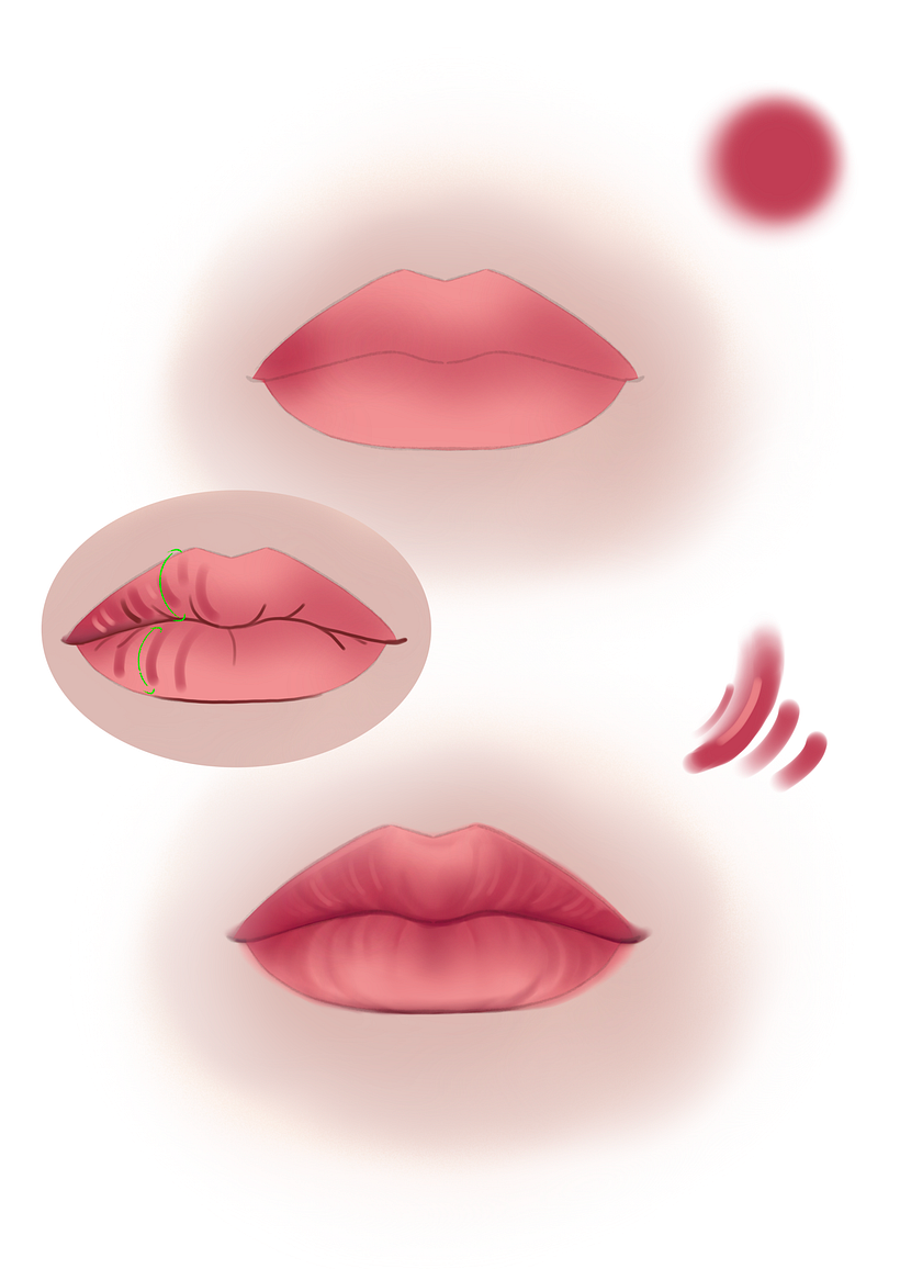 Free Tutorial: How to Paint Realistic Lips | Domestika
