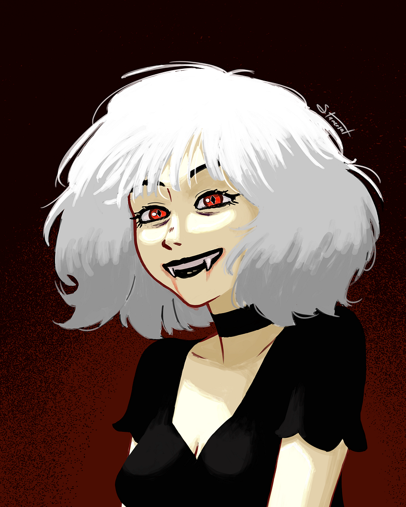 Midnight vampire fanart | Domestika