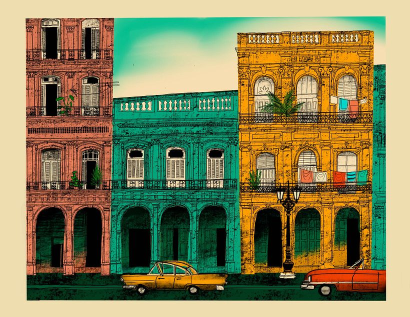 Drawing Colonial Buildings: step-by-step tutorial | Domestika