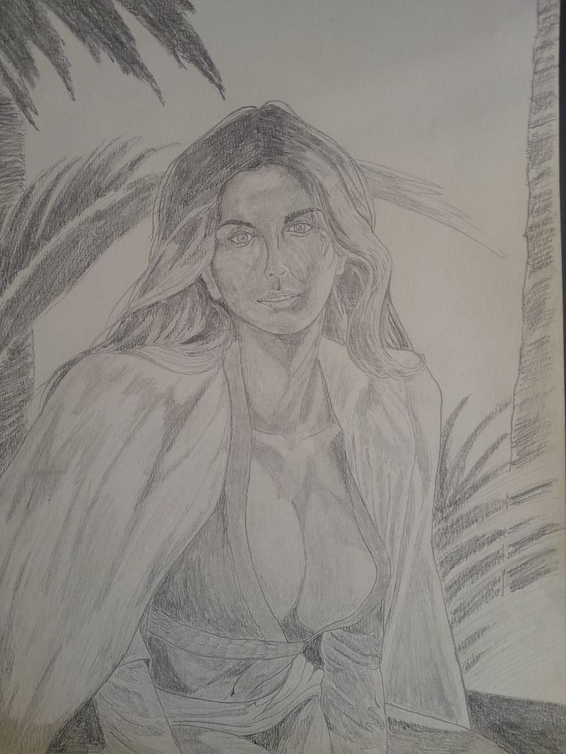 Realistic drawing of Boa Hancock | Domestika